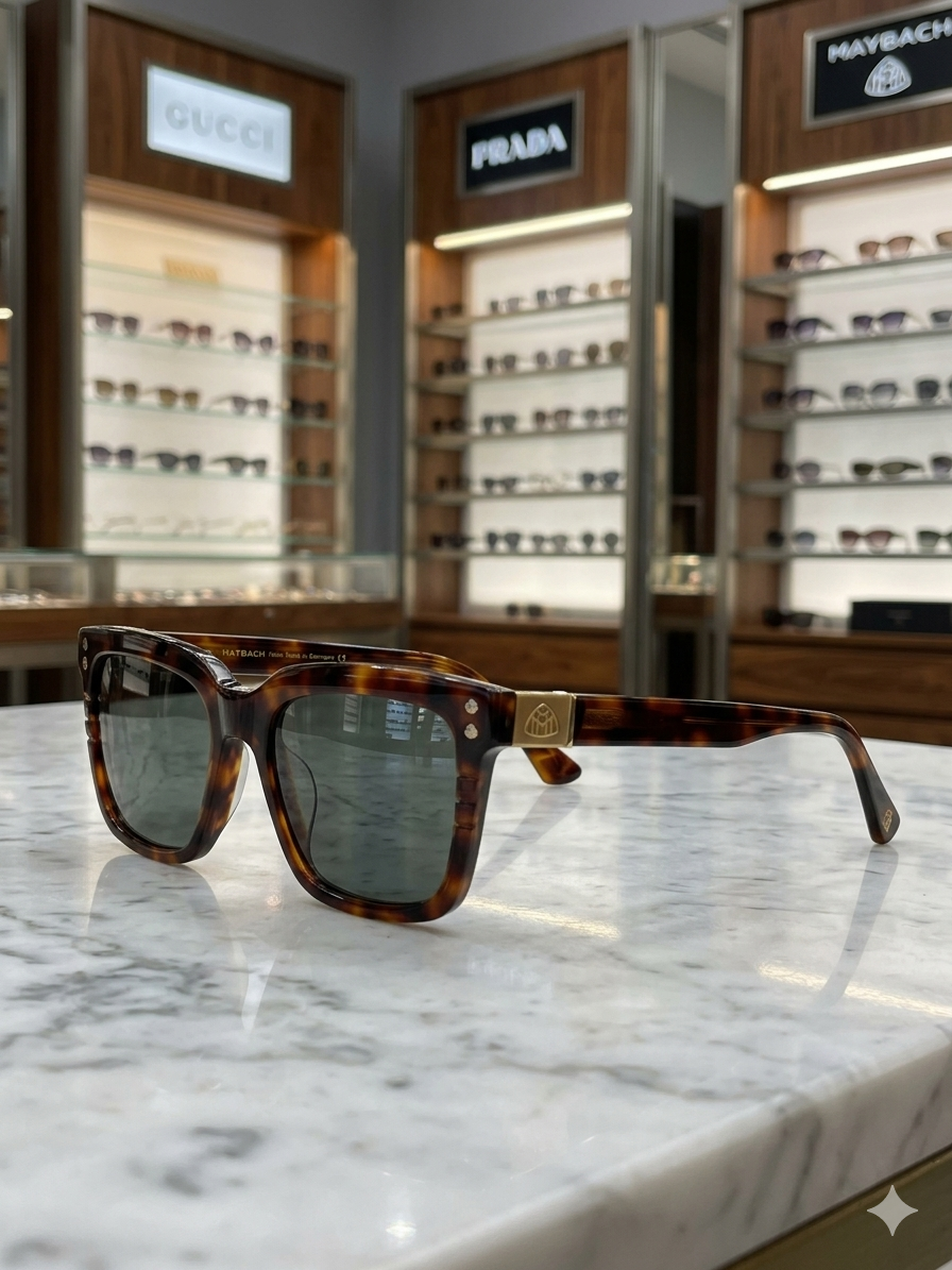 Maybach "The Artist" Square Havana SHADES – MangaloreOutlook